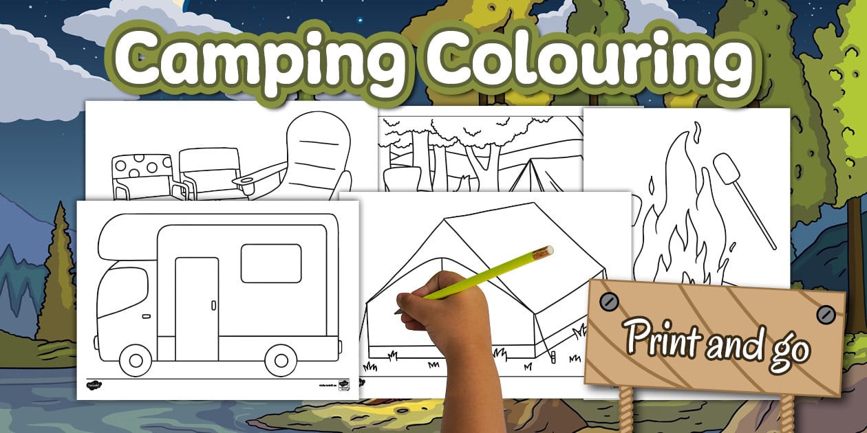 Foundation Phase Life Skills - My First Camping - Colouring Pack (CAPS