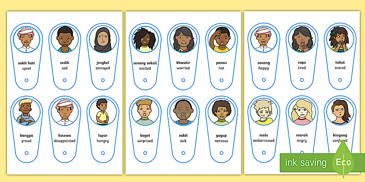 Indonesian English Feelings and Emotions Communication Fan