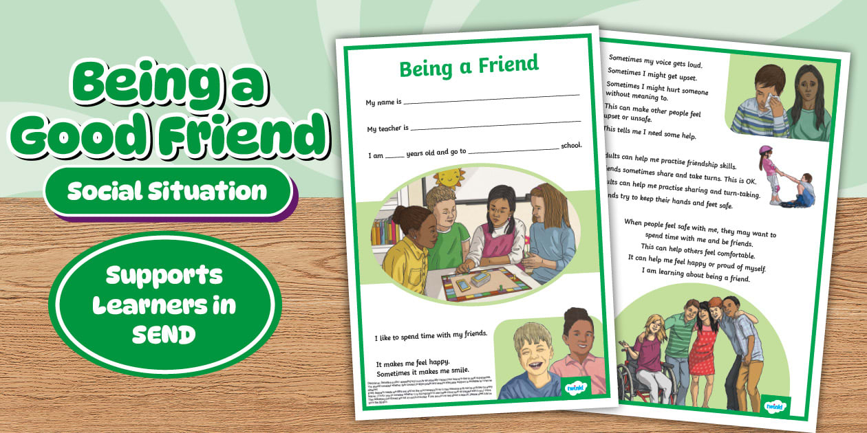 Being a Friend Social Situation Resource