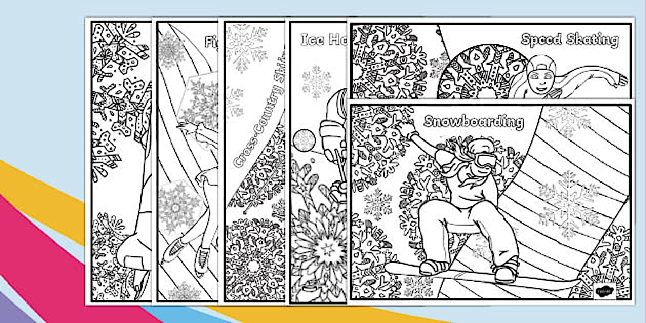 Winter Olympics Colouring Pages | Beijing 2022 | Mindfulness