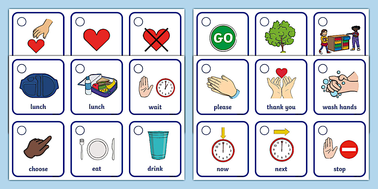 ASN Lunchtime Visual Supports (teacher made) - Twinkl