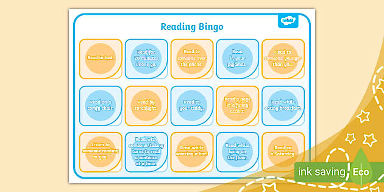 Reading Bingo (teacher made) - Twinkl