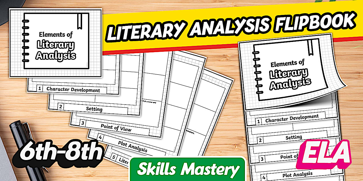 Elements of Literary Analysis Activity | ELA | Twinkl USA
