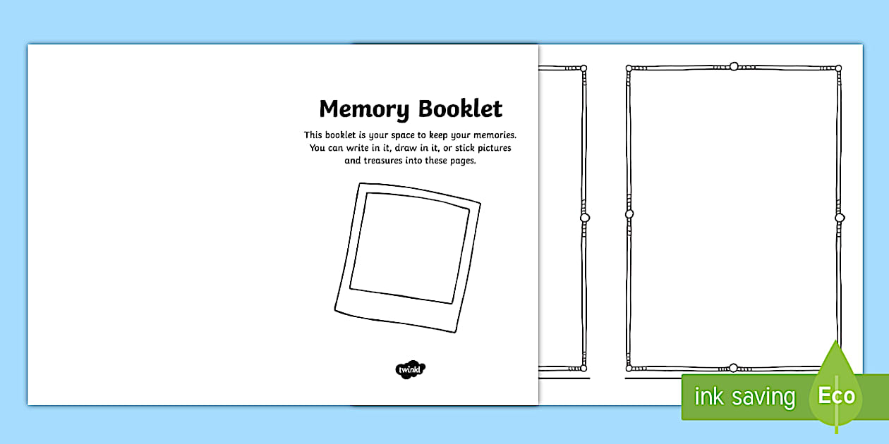 Memory Sheet | Memory Booklet | Twinkl (teacher made)