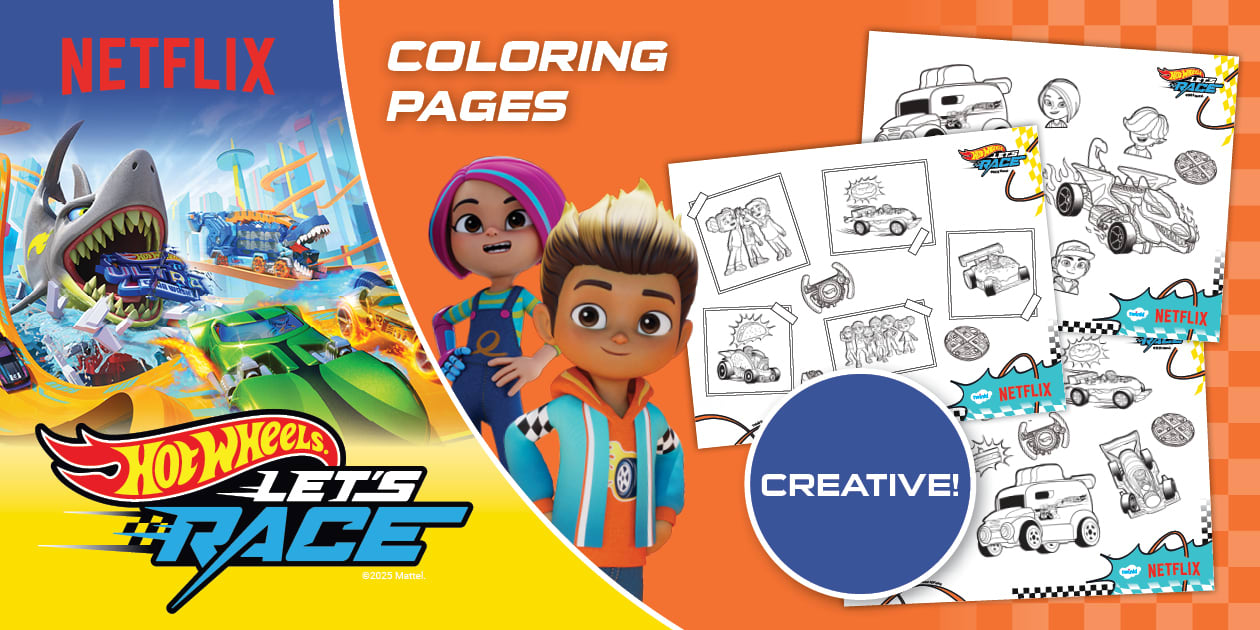 Hot Wheels: Mindfulness Coloring Pages