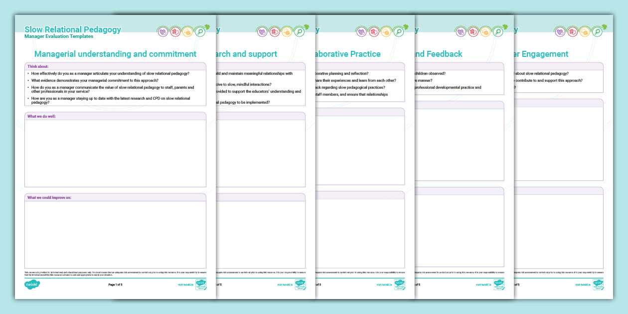 Slow Relational Pedagogy - Manager Evaluation Templates