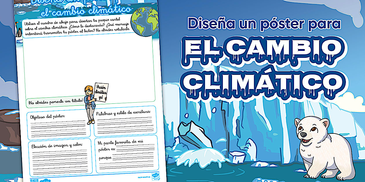 Ficha de actividad: Diseña un póster para el cambio climático