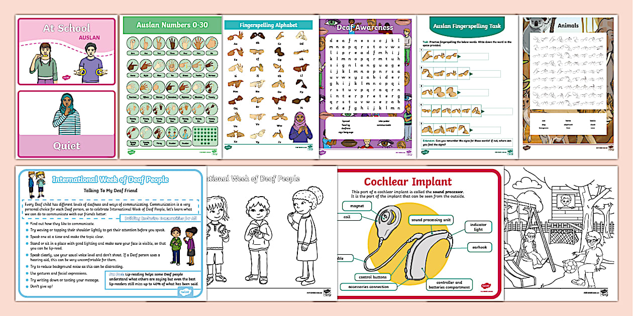 International Week of Deaf People Resource Pack - Twinkl