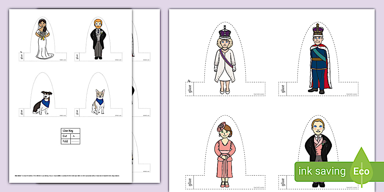 Royal Family Finger Puppets (Teacher-Made) - Twinkl