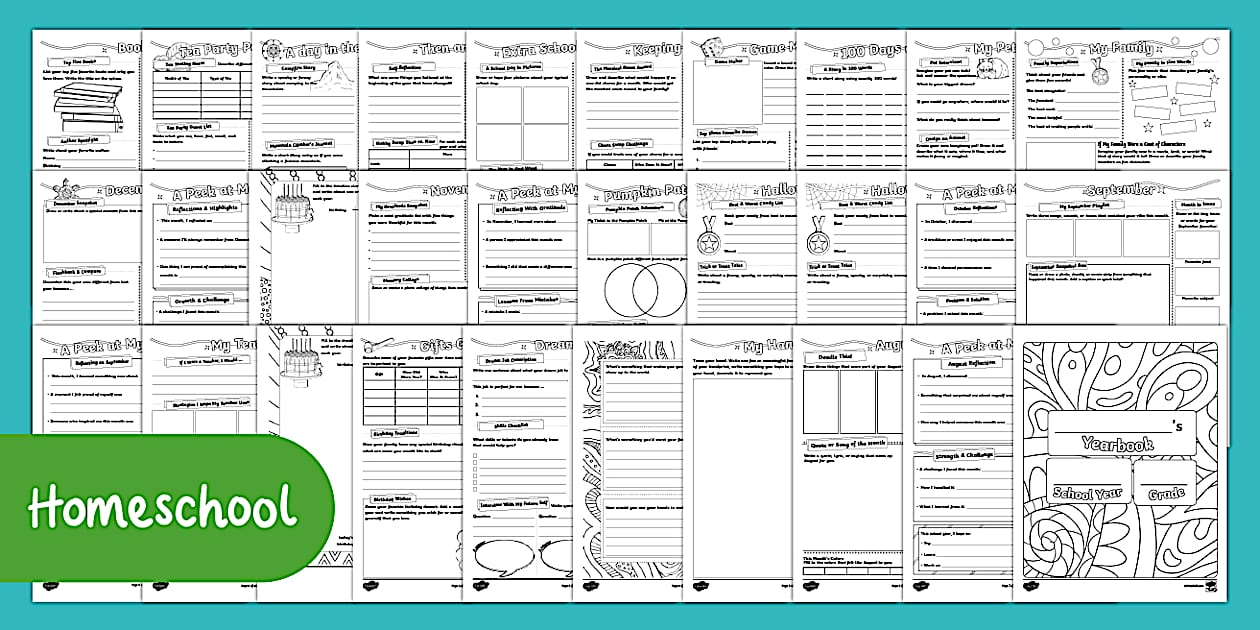 Homeschool Memory Book | Home Education | Twinkl USA