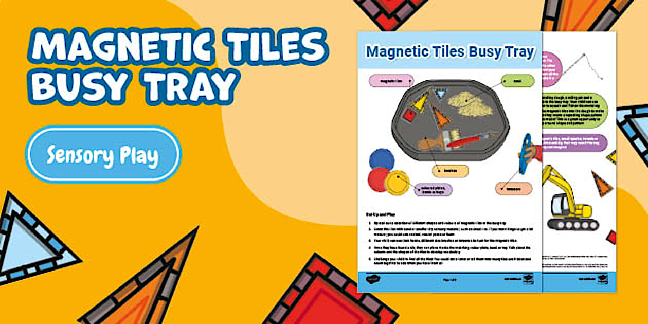 Magnetic Tiles Busy Tray