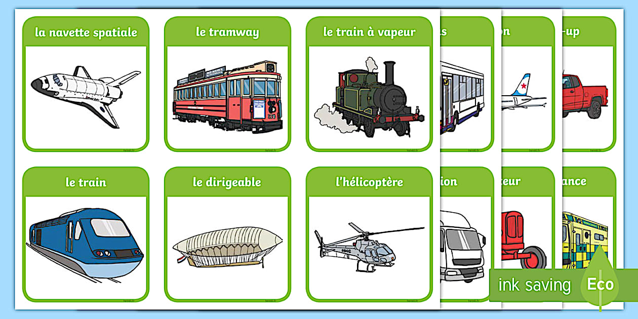 Cursive Flashcards : Transport (teacher made) - Twinkl