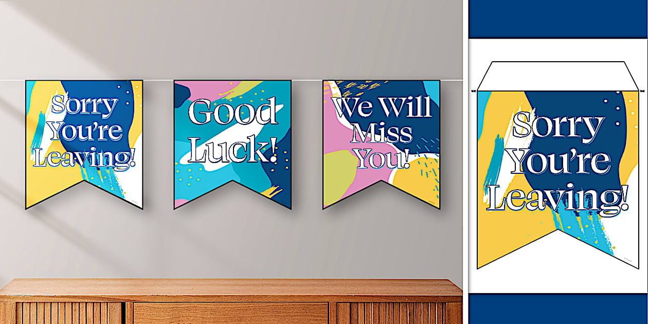 Office Leaving Party Bunting | Twinkl Party (teacher made)