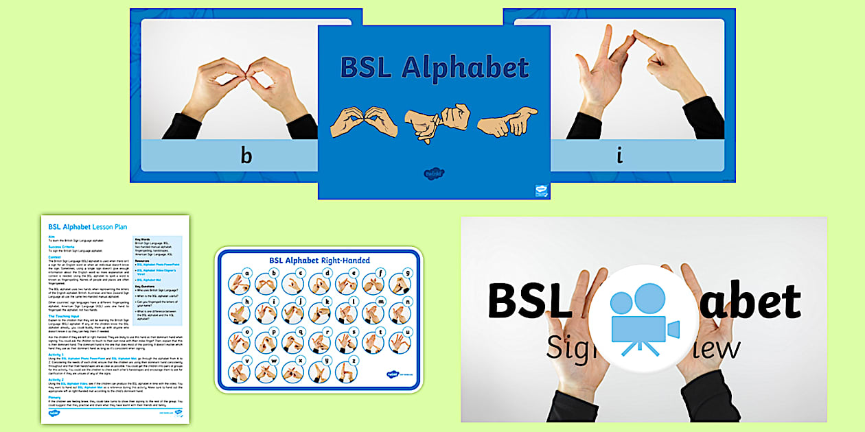 British Sign Language Alphabet | UK Resources (teacher made)