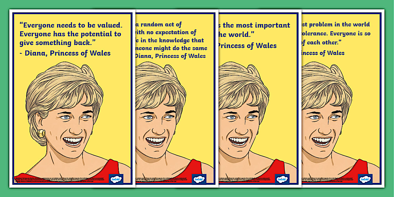 Sayings from Diana, Princess of Wales Display Poster Pack