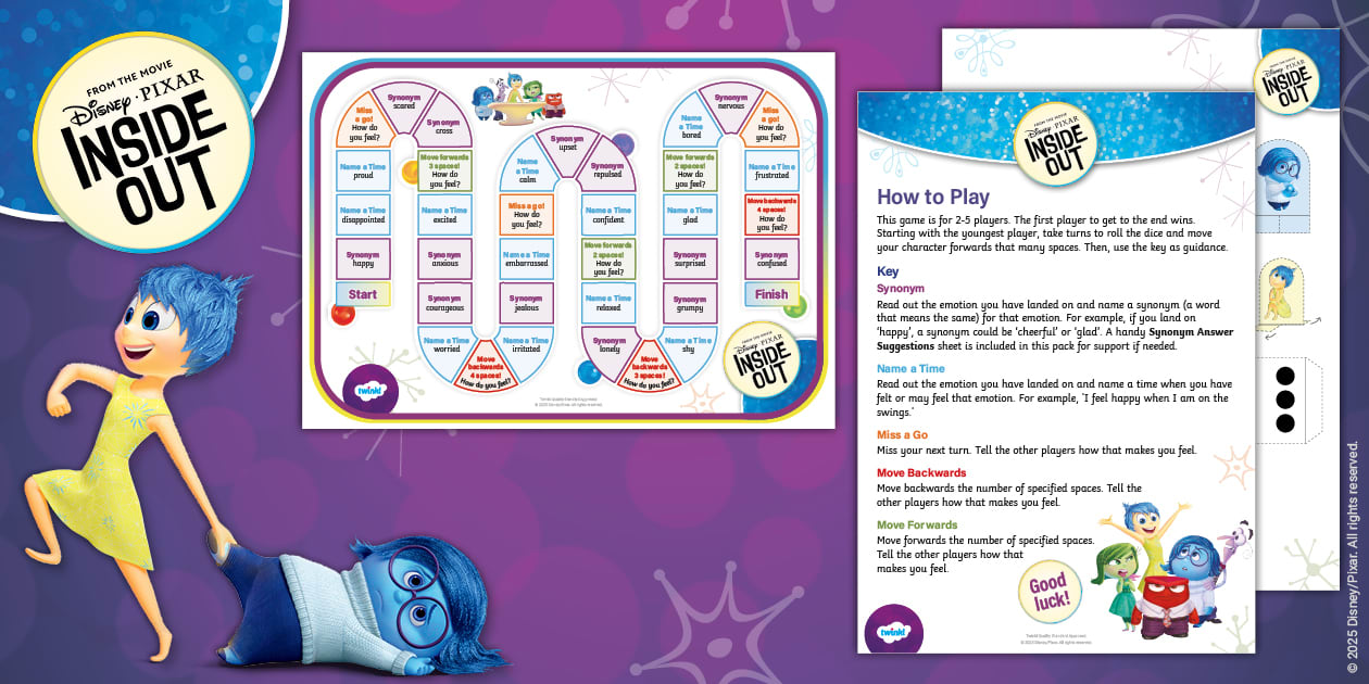 Inside Out: Emotions Board Game