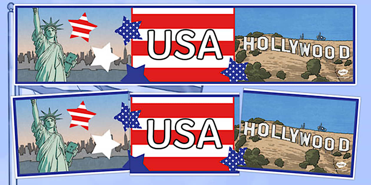 USA Display Banner (teacher made) - Twinkl