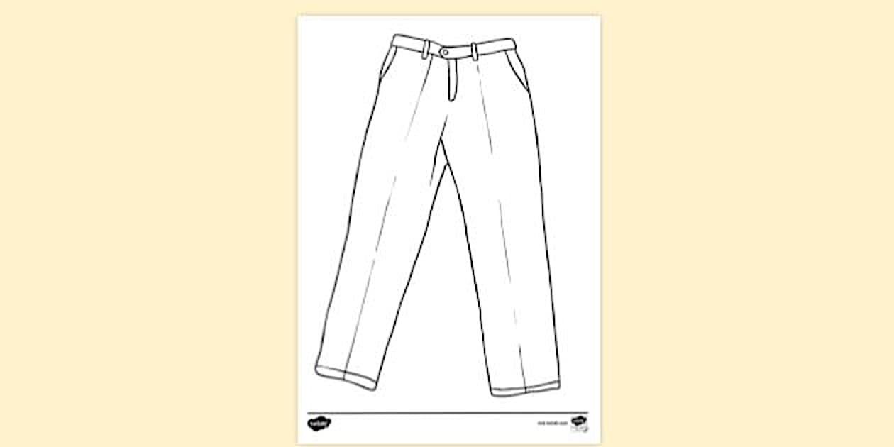 Hurler Green Trousers Colouring Sheet (teacher made)