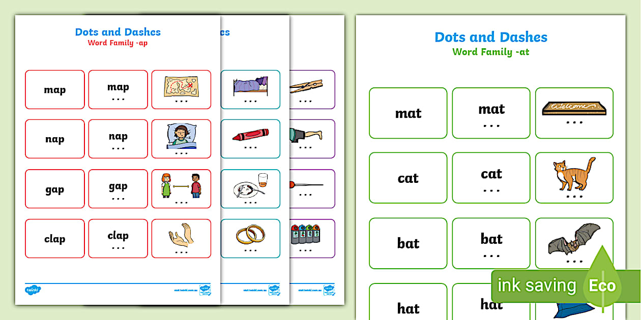 Dots and Dashes Phonics Worksheets (teacher made) - Twinkl