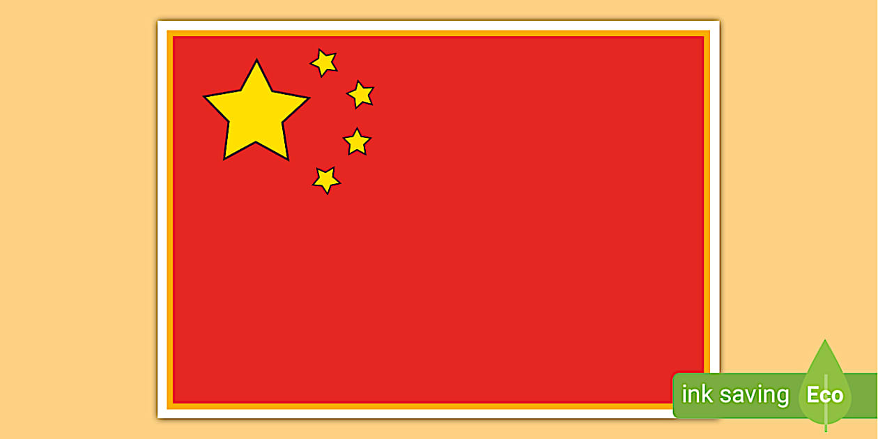China Flag Poster | Display Resources | Countries - Twinkl