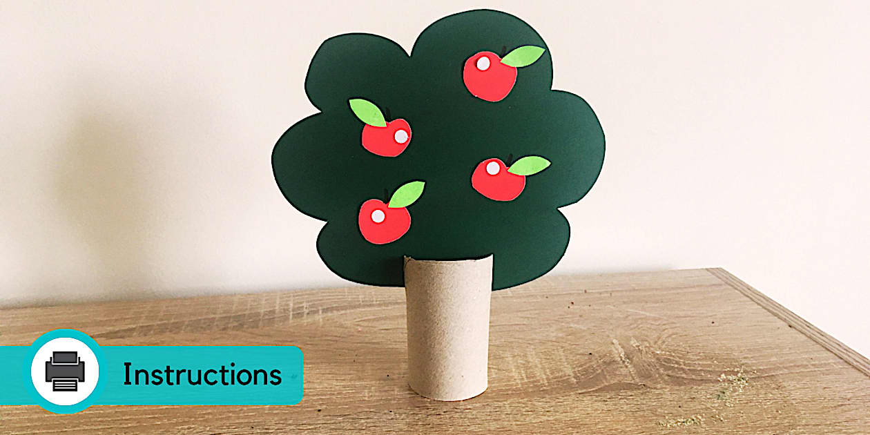 Apple Tree Craft | Recycled Materials Craft (teacher made)
