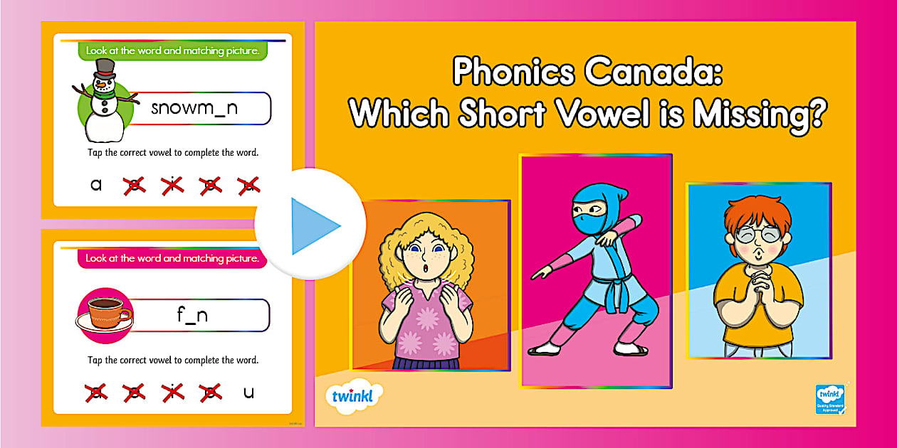 Phonics Canada: How to Teach Short Vowel Sounds - Twinkl