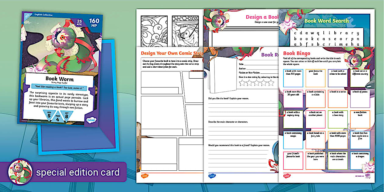Champion Cards Celebrate Reading Pack - Twinkl - KS2