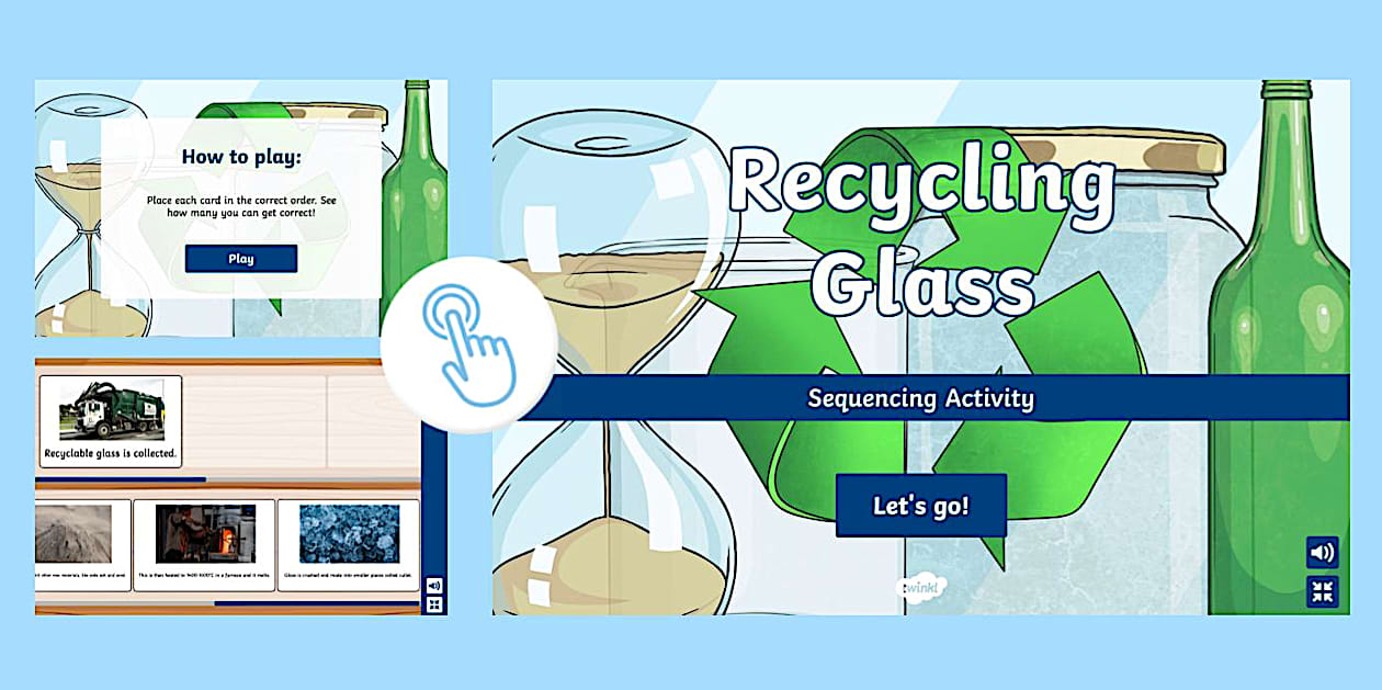 Recycling Glass Sequencing Activity - Interactive Games