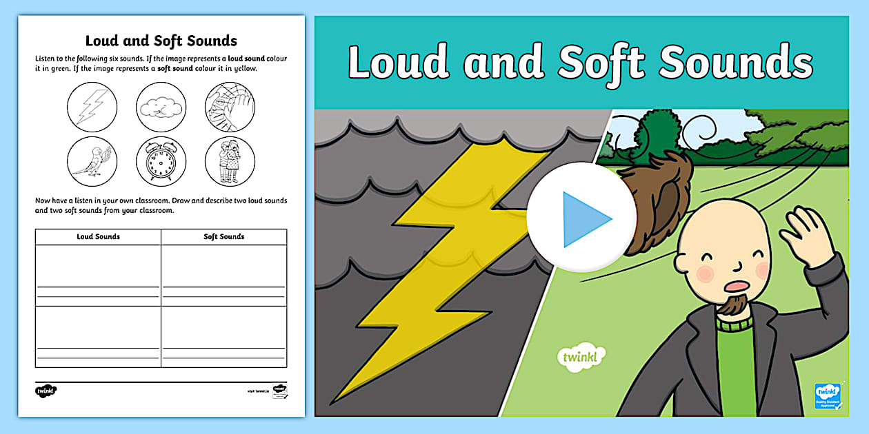 First and Second Class Loud and Soft Sounds Activity Pack
