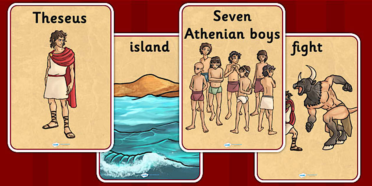 Theseus and the Minotaur Display Posters - Twinkl
