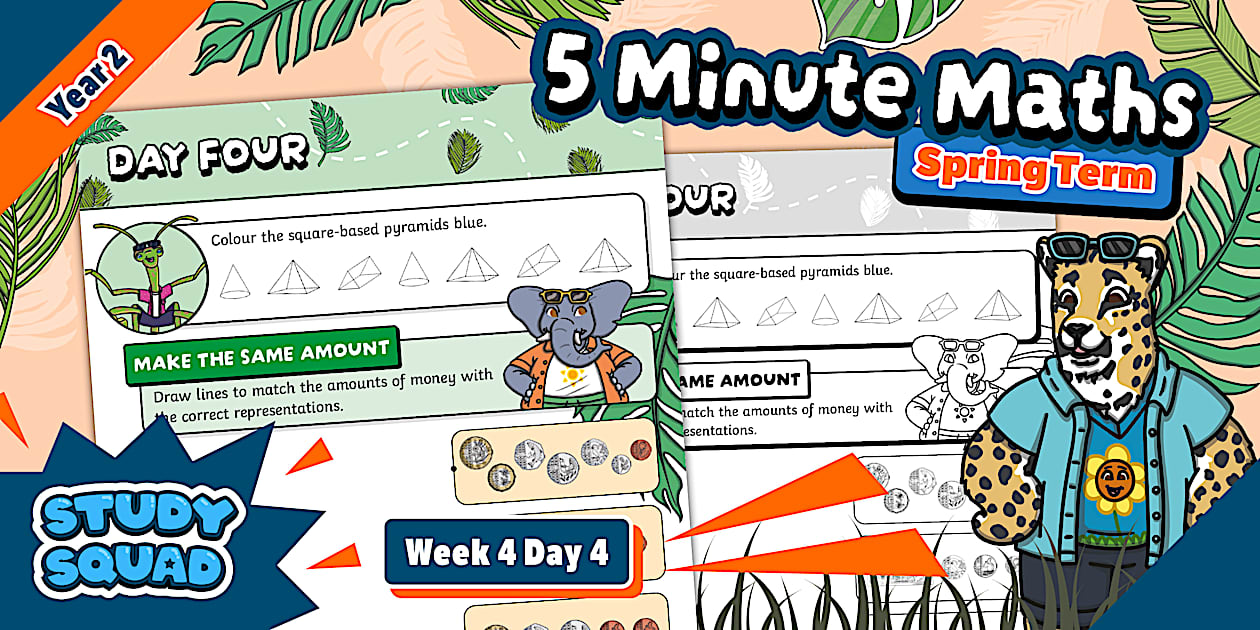 👉 Study Squad 5 Minute Maths - Year 2 Spring - Week 4 Day 4