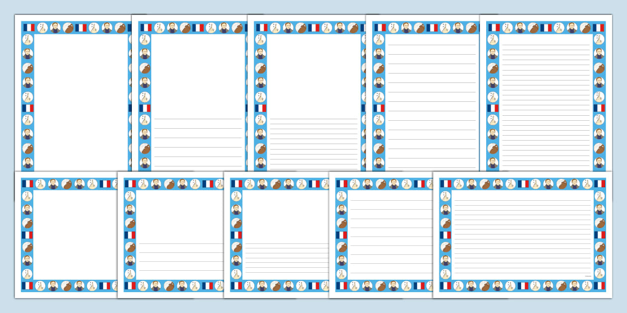 Louis Braille Page Borders (Teacher-Made) - Twinkl