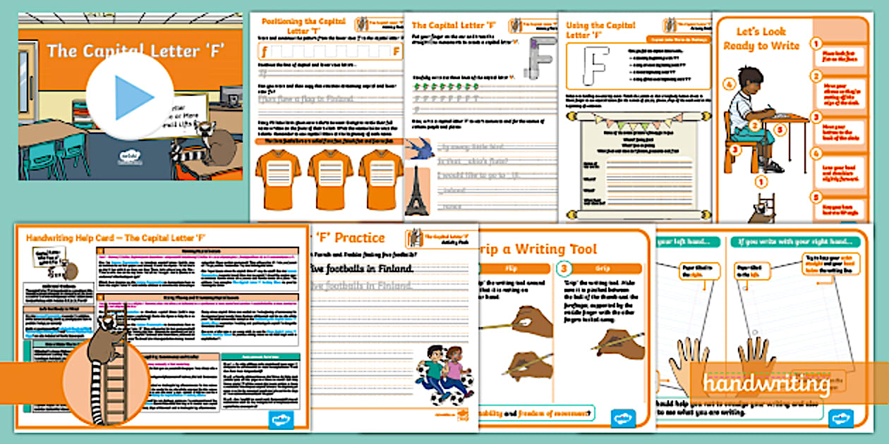 Twinkl Handwriting: The Capital Letter 'F' EYFS/KS1 Activity Pack