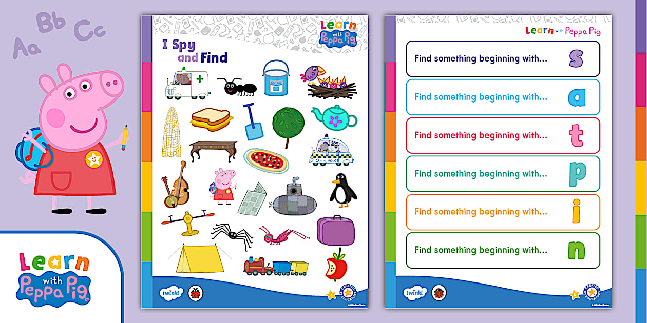 FREE! - Peppa Pig: Peppa Pig: I Spy and Find Activity