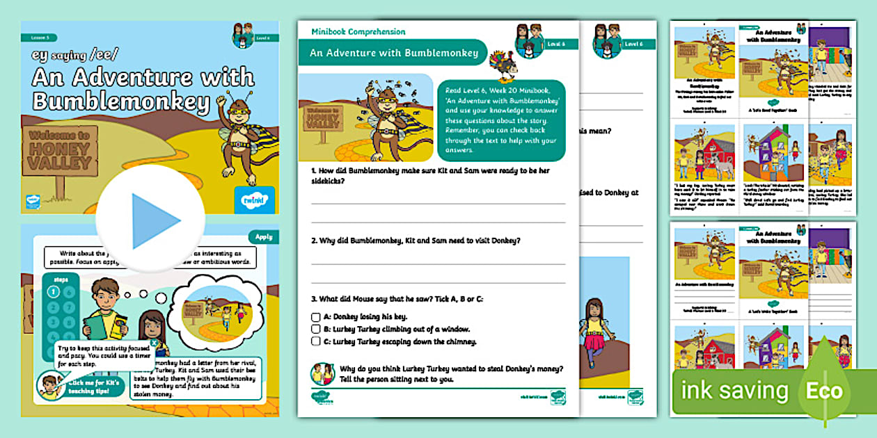 Level 6 Week 20 Lesson 5 - ‘ey’ saying /ee/ - Twinkl