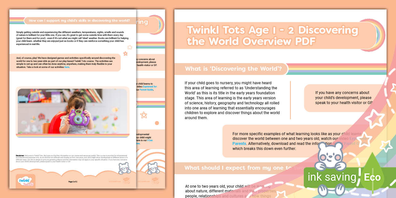 1–2 Years Discovering the World Overview