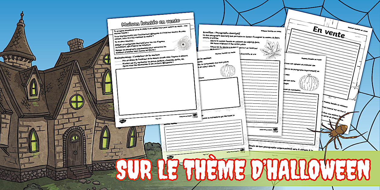 Fiche d'écriture – Maison hantée en vente