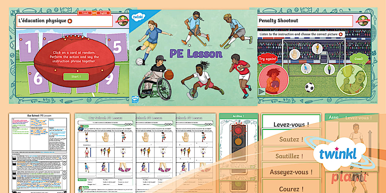 French: Our School | PE in French Lesson Pack (teacher made)