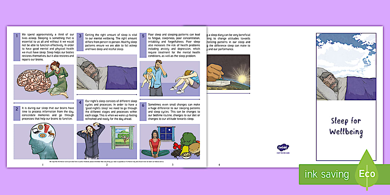 Staff Sleep for Wellbeing Information | Sleep Leaflet