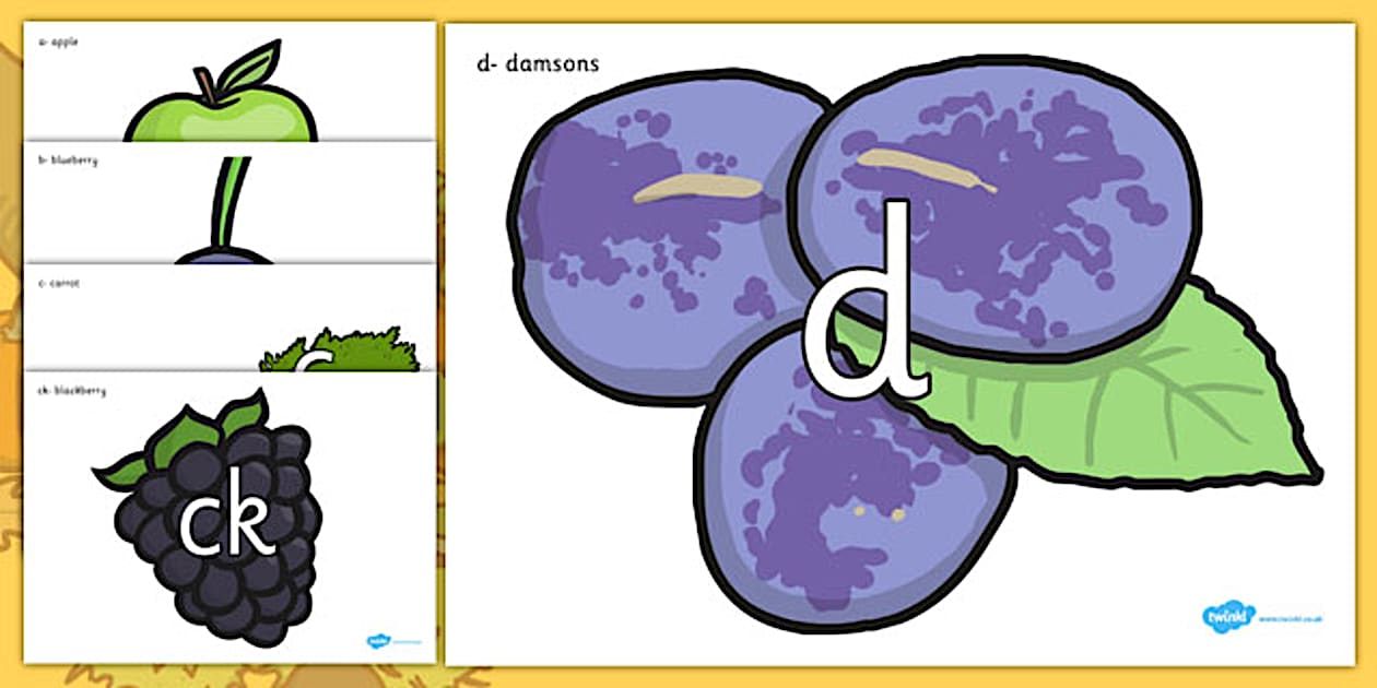Sounds on Harvest Foods (teacher made) - Twinkl