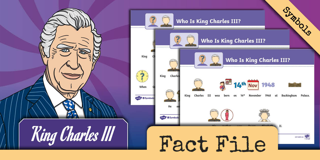 Twinkl Symbols: Who Is King Charles III? Fact File