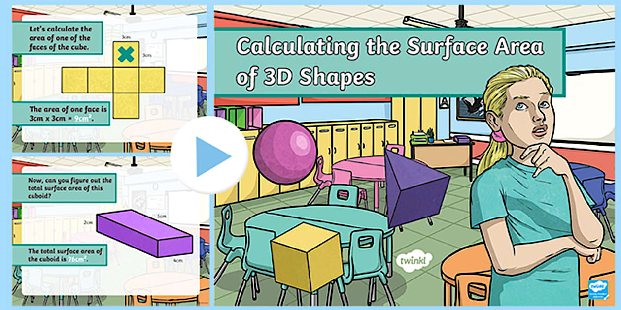 3D Shapes Area PowerPoint - Twinkl Maths Resources - Twinkl