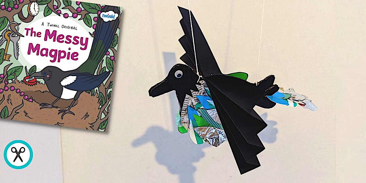 Recycled Magpie Craft | The Messy Magpie (teacher made)