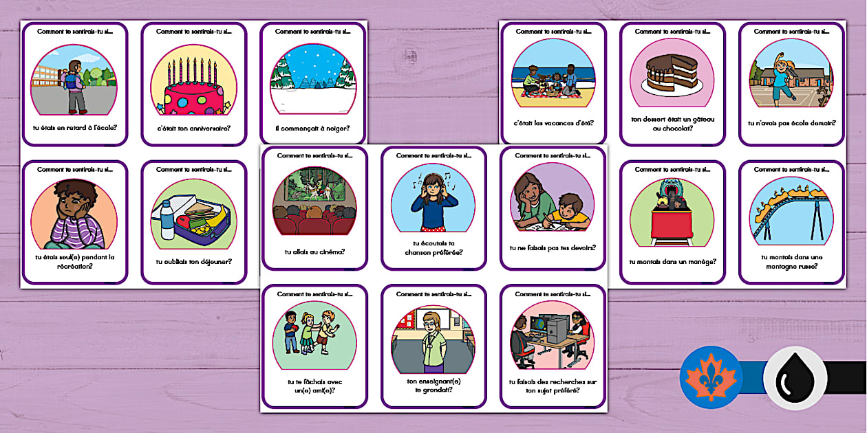 French Emotion Cards for Kids | Twinkl Canada Resources