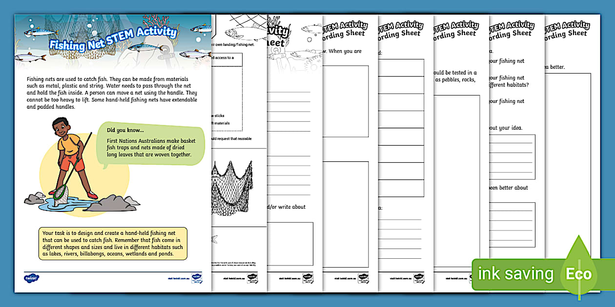 Fishing Net STEM Activity (Teacher-Made) - Twinkl