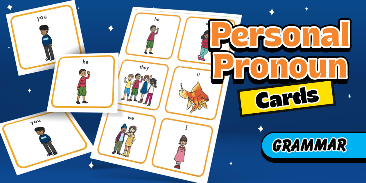 Personal Pronoun Picture Cards I ELA I Grammar - Twinkl