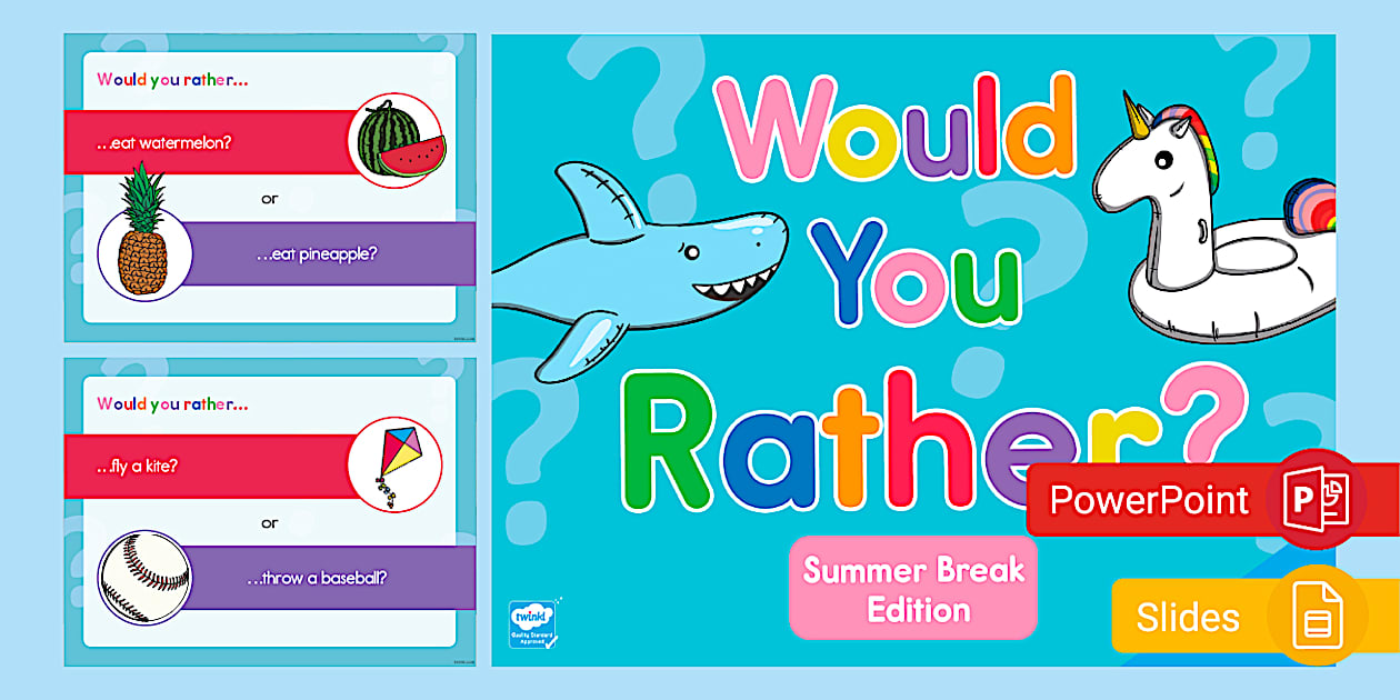 Would You Rather Summer Questions | Twinkl USA - Twinkl