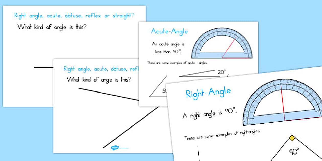 Types of Angles Display Posters (teacher made) - Twinkl