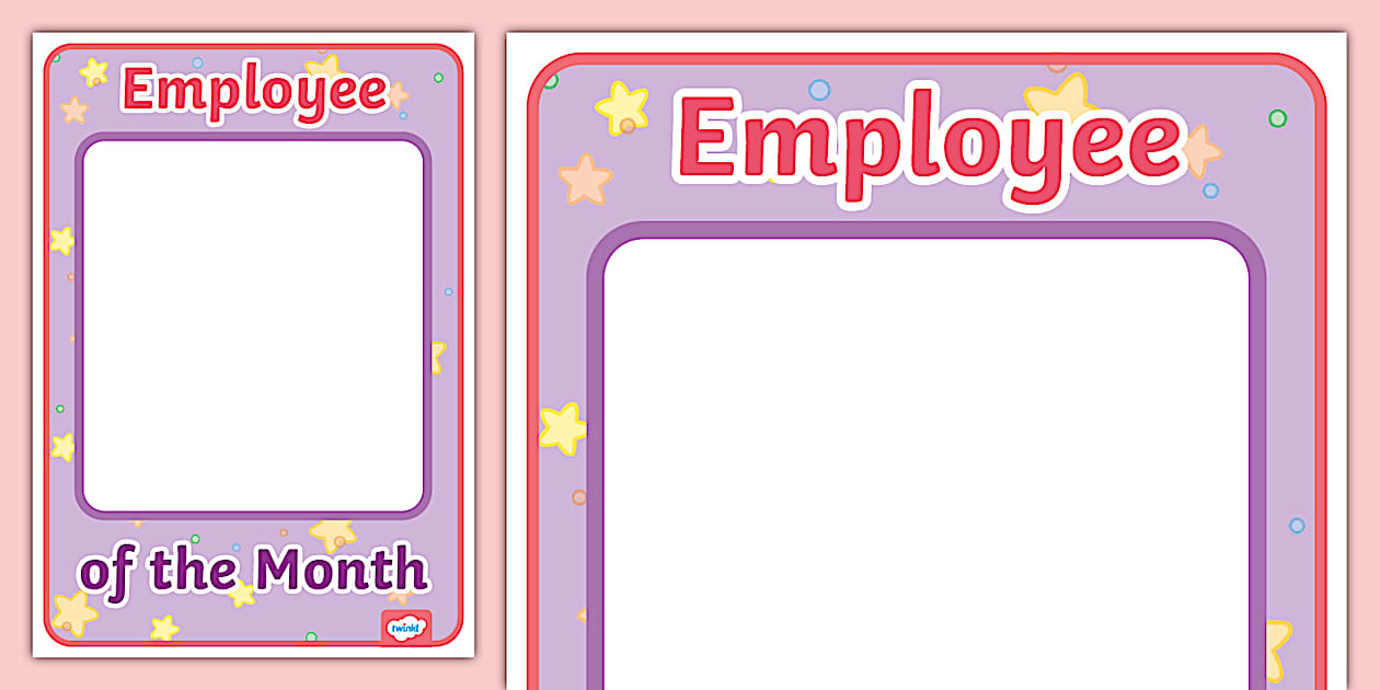 Employee of the Month Role-Play Sign (teacher made) - Twinkl