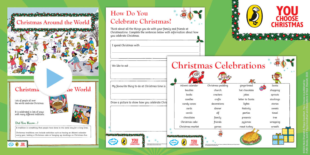 FREE! - You Choose Christmas: Christmas Around the World Teaching Pack